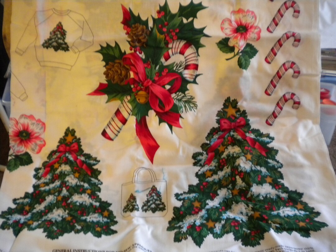 Star Dust Appliques by VIP Screen Print Cranston 2 Christmas Panels (12 ...