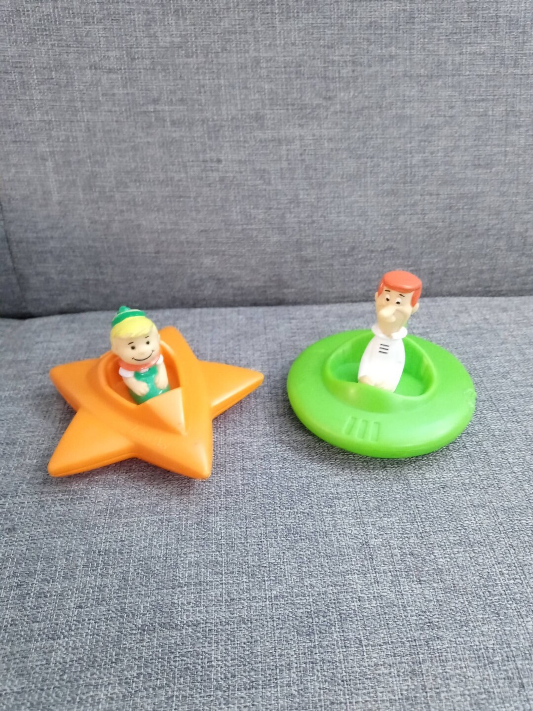 Vintage Jetsons George & Elroy Figures in Space Ship Cruisers - Etsy