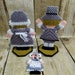 Vtg Thanksgiving Pilgrim Family Plastic Canvas Craft Set of 3 b5 - Etsy