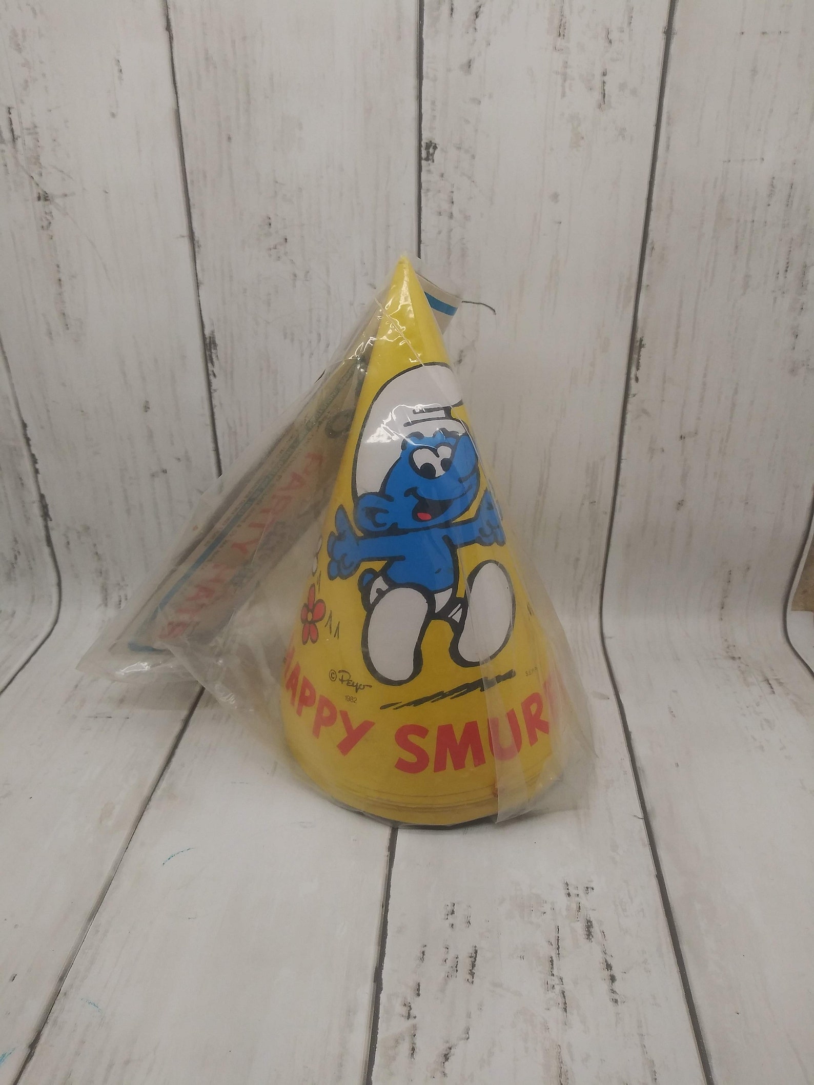 Vintage Smurf Party Hats Peyo Happy Smurf New Dead Stock 5 | Etsy