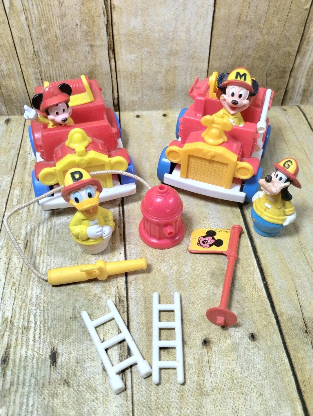 Little People Mickey Mouse Fire Truck Disney Firefighter Goofy Donald ...