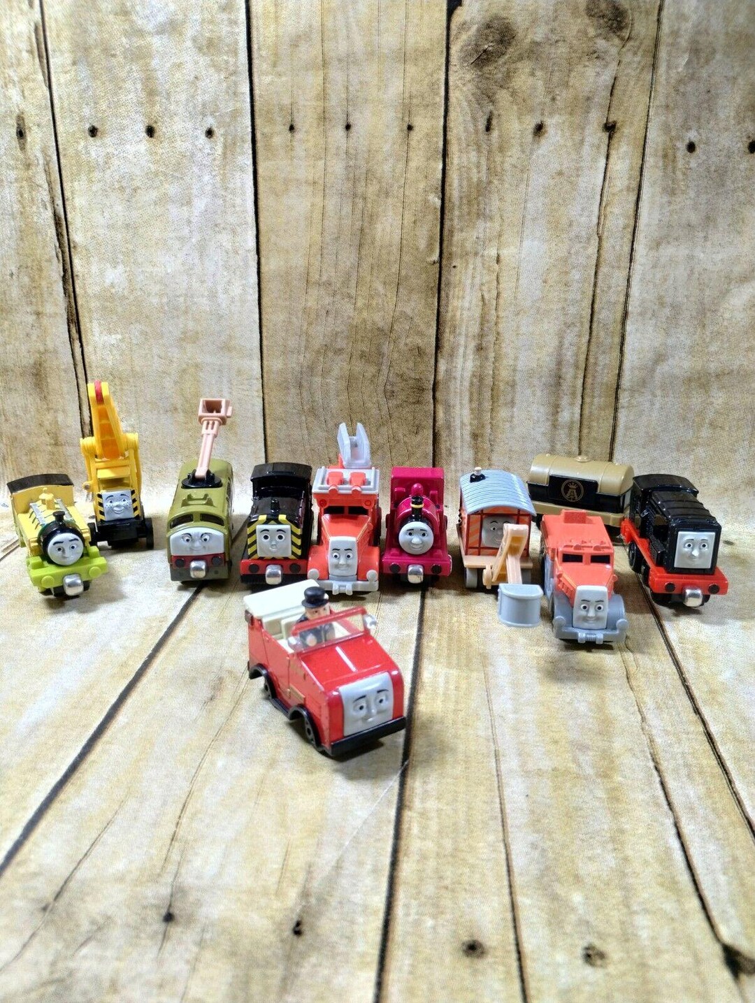 Thomas & Friends Diecast Magnetic Trains W/ Mr Toppin Hat Set of 10 - Etsy