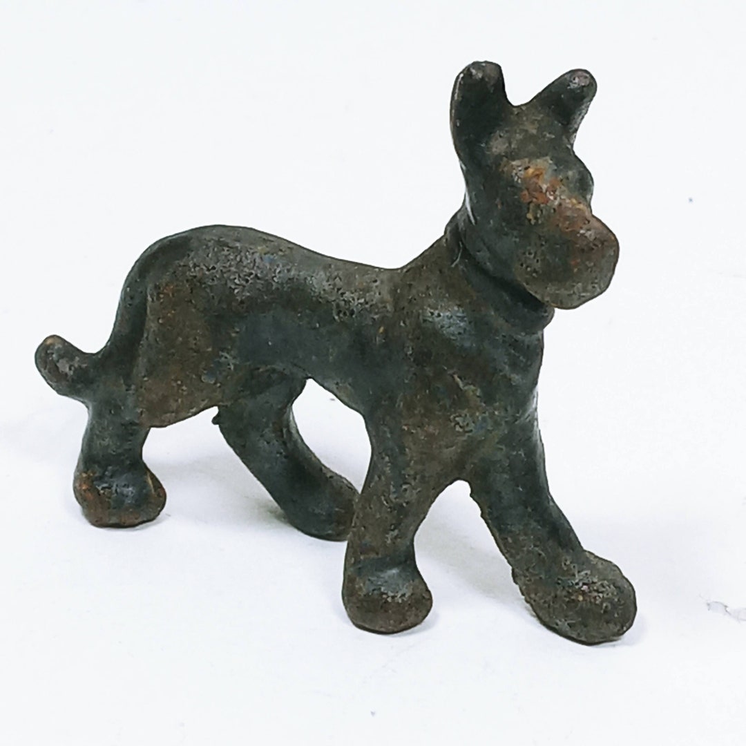 Vintage Cast Iron Puppy Dog Figurine jb3 - Etsy
