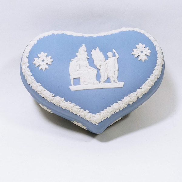 Blue Wedgewood Heart Box - Etsy