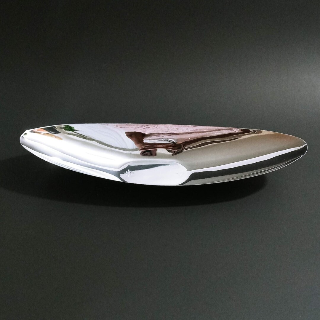 MCM Starburst Silver Boomerang Bowl Tray lrs - Etsy