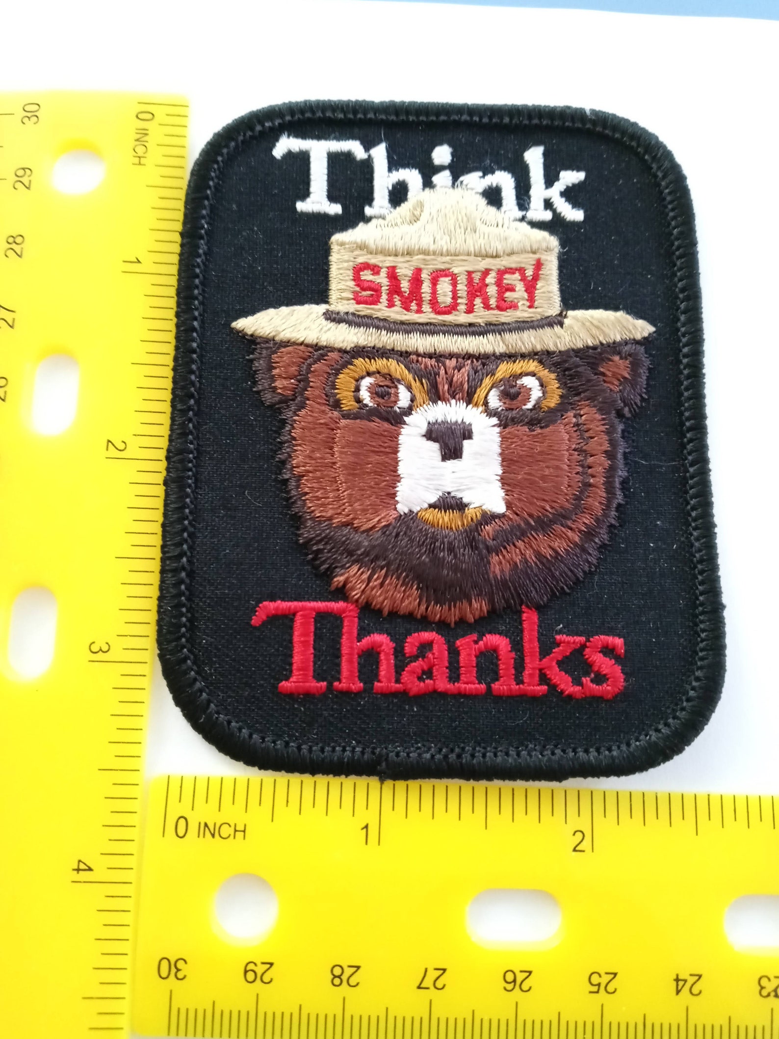 Vintage Smokey the Bear Sticker think... Thanks | Etsy