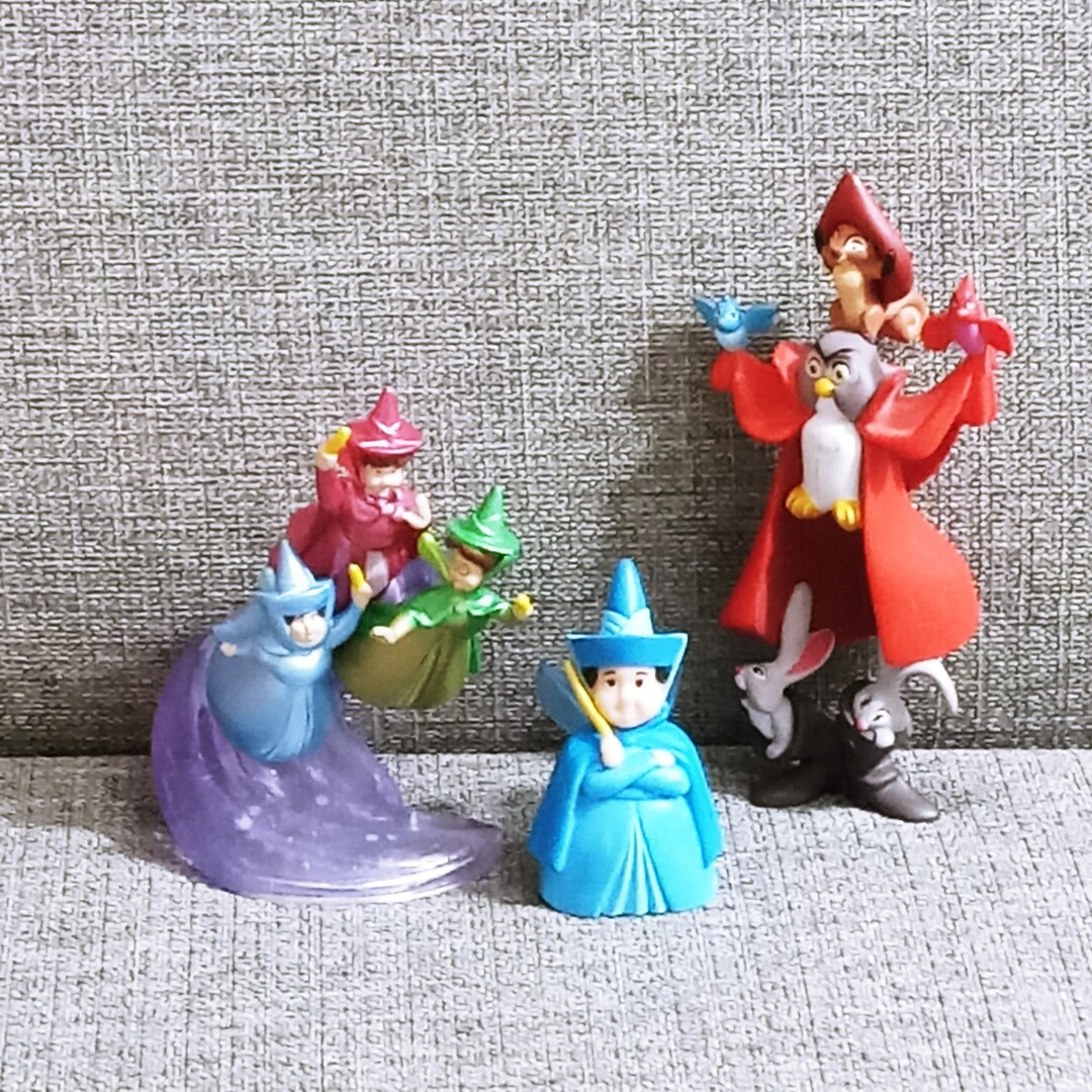 Vintage Sleeping Beauty Fairies Blue Fairy Forest Animals Prince Disney ...