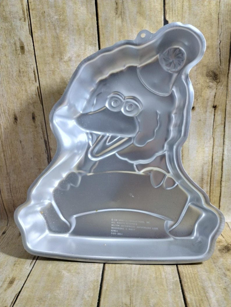 Vtg Sesame Street Big Bird Birthday Cake Pan Wilton 2105-3654 Jim ...