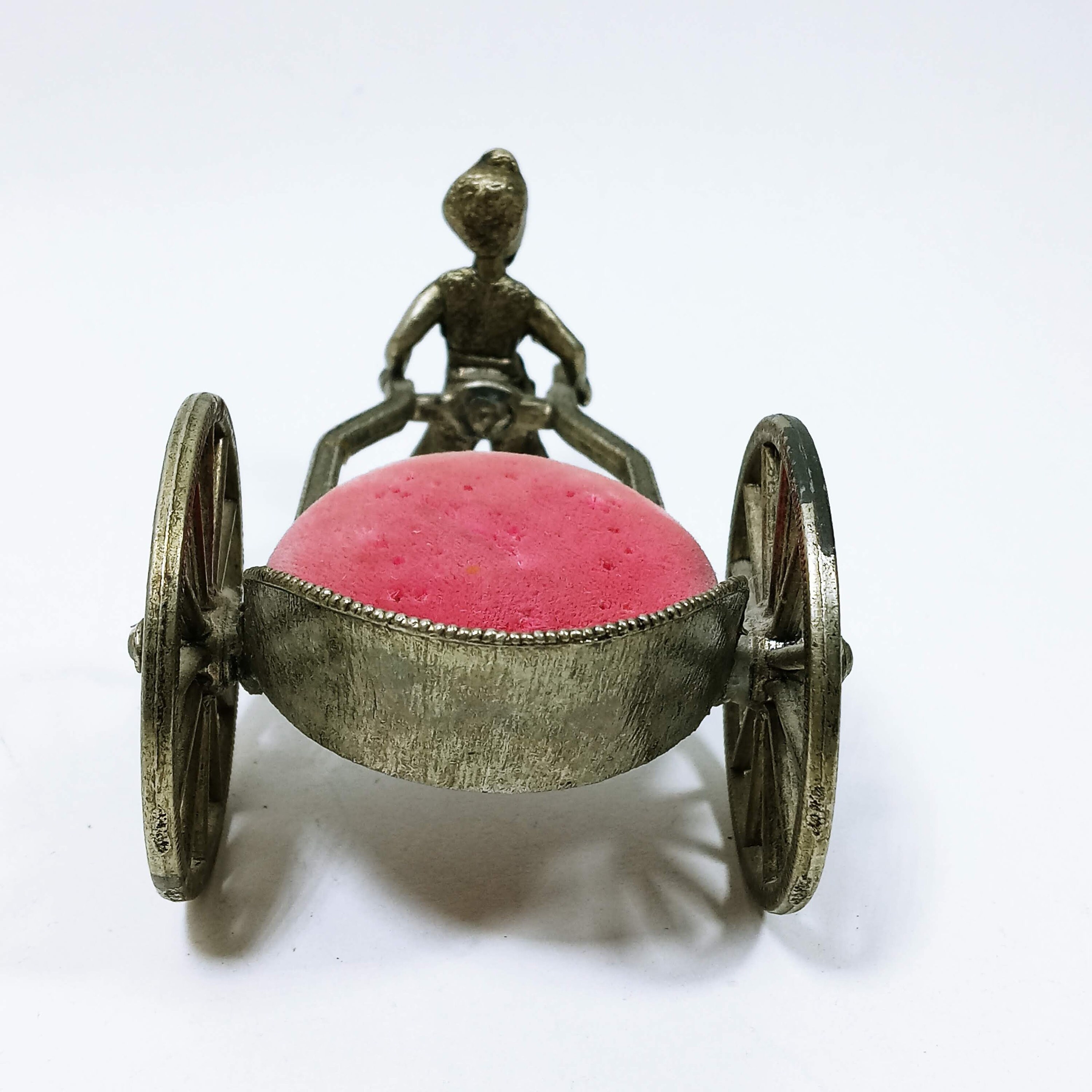 Vintage Brass Rickshaw Pincushion Metal b8 - Etsy