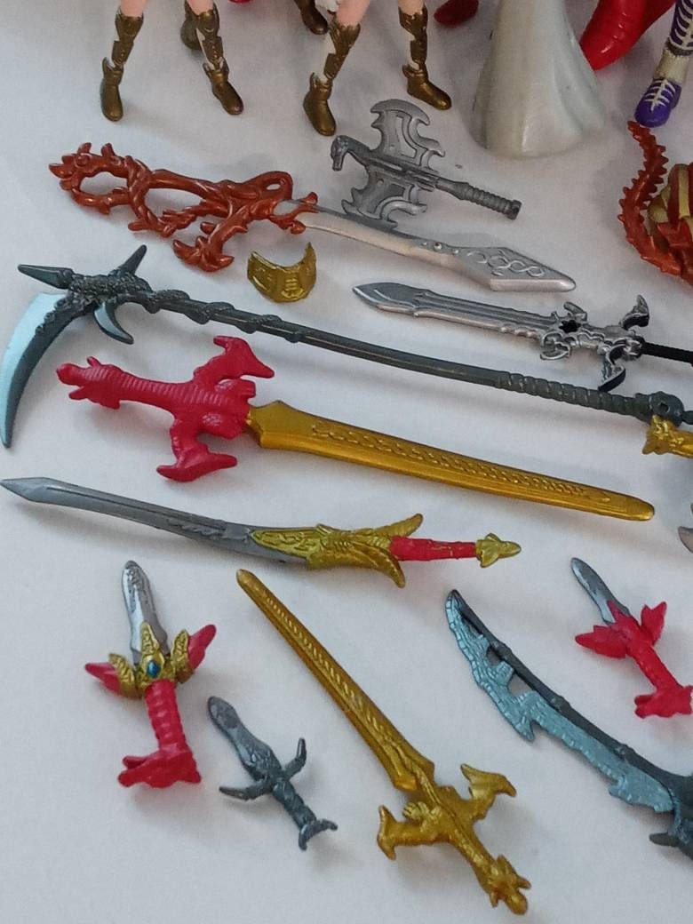 Vintage Mystic Knights Action Figures w/ Accessories Weapons | Etsy
