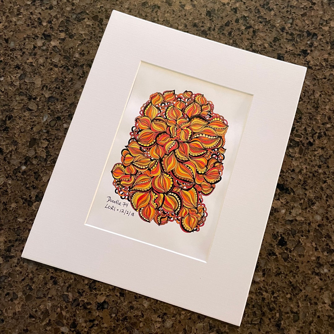 Maple Pods • Hand Coloured Original Doodle Artwork - 8x10” - Etsy