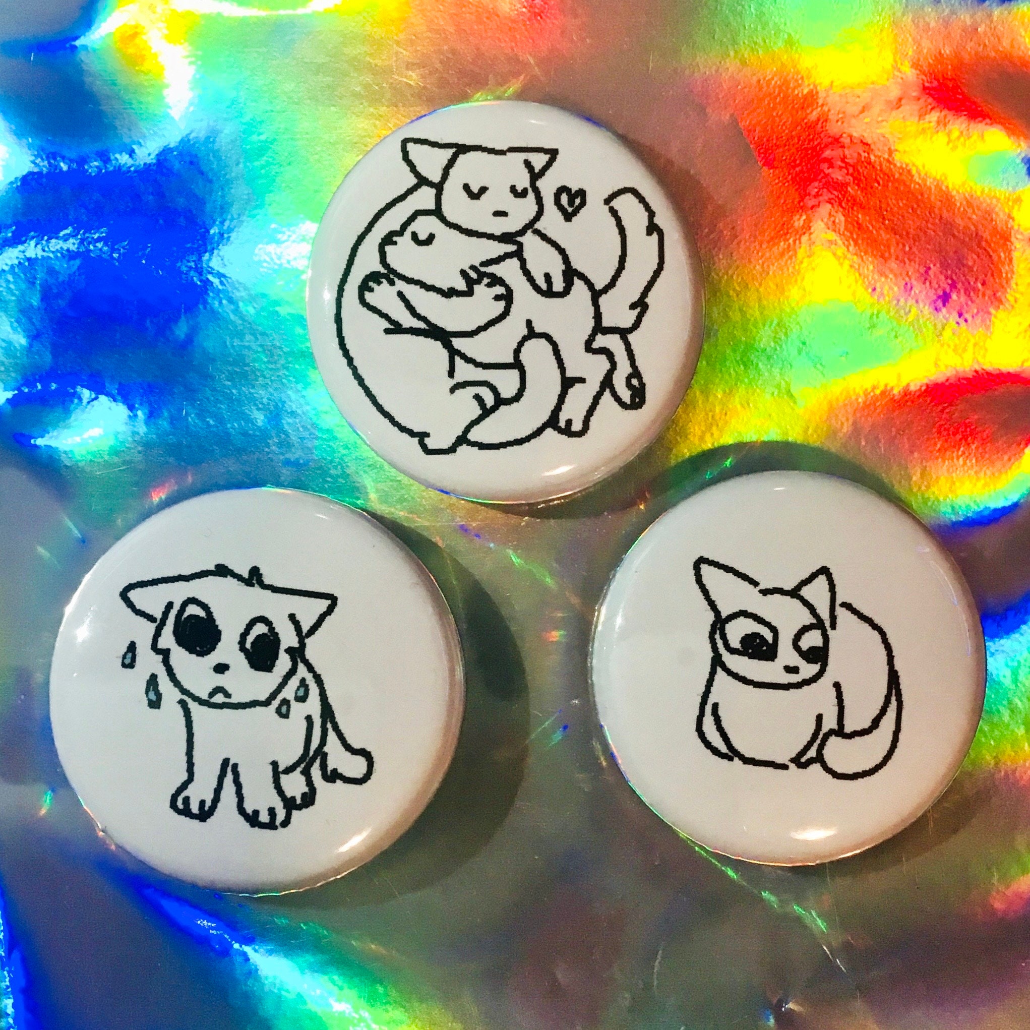 Cartoon Cat Pins! - Etsy