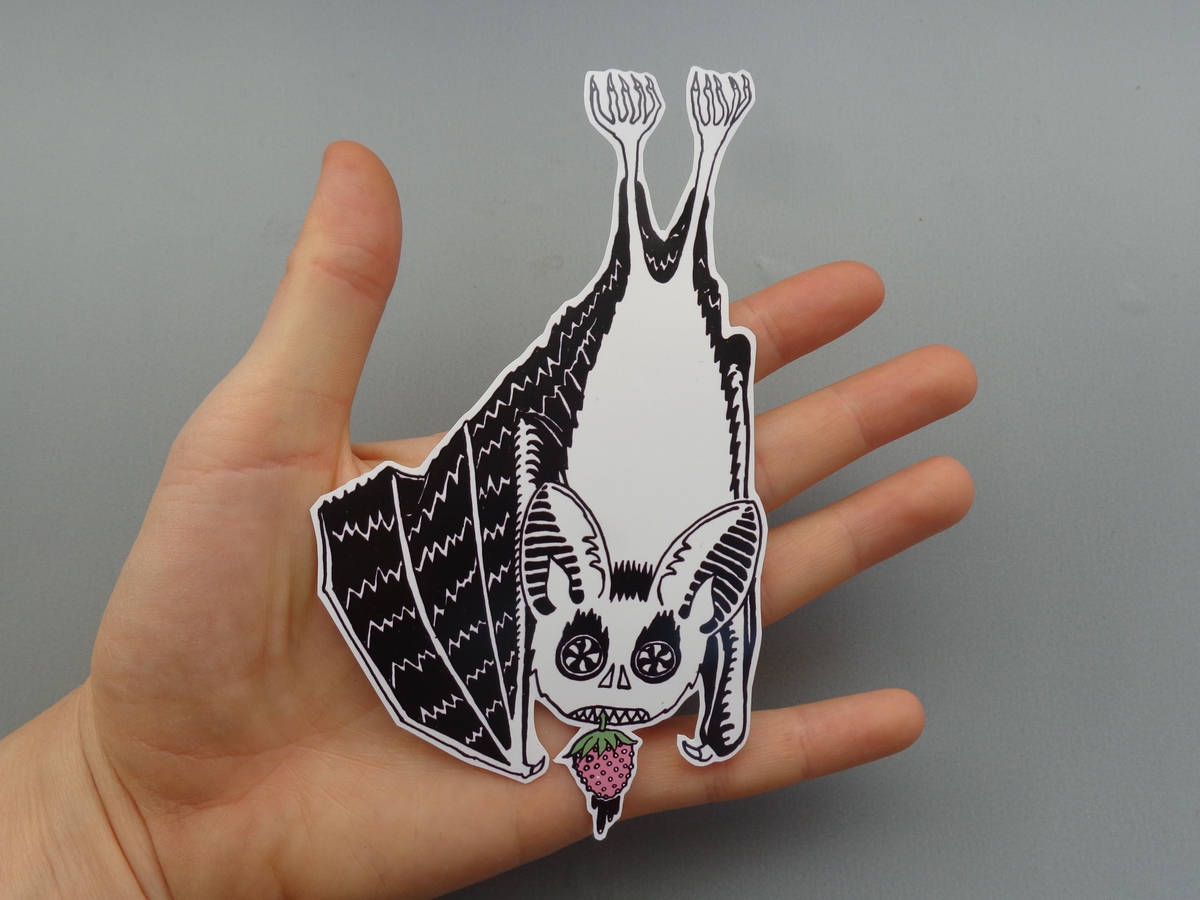 Various Bats Sticker Pack 10 Stickers Illustrated Stickers - Etsy