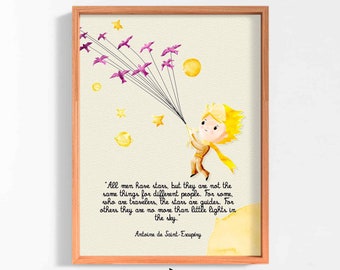 The Little Prince Print, Motivational Print, Le Petit Prince ...