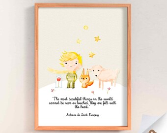 The Little Prince Print, Motivational Print, Le Petit Prince ...