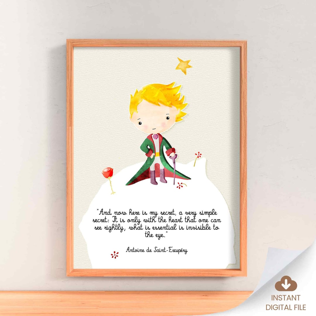 Little Prince, Motivational Print, Le Petit Prince, Inspirational ...