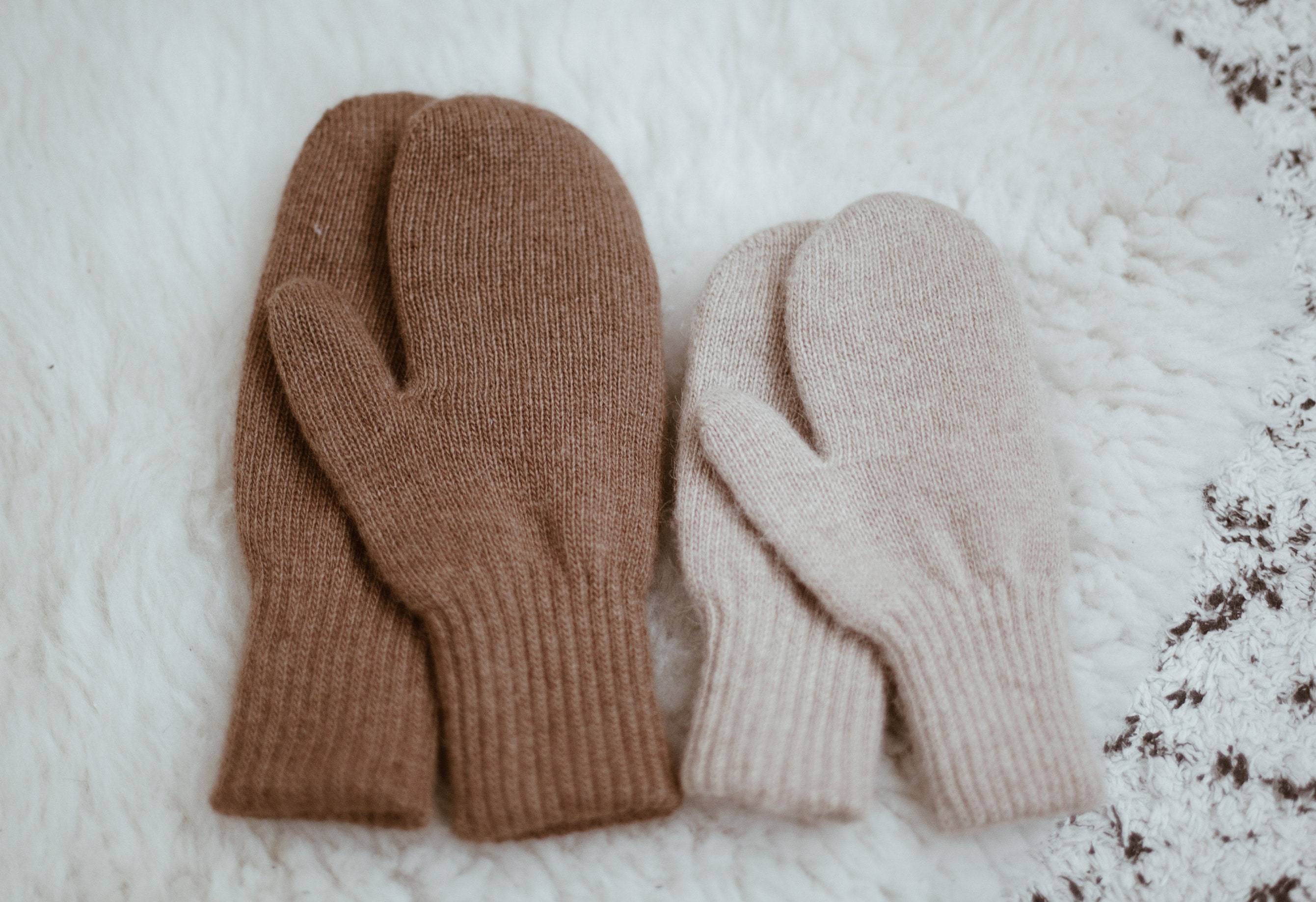 Pure Camel Wool Mittens for Adults Brown - Etsy