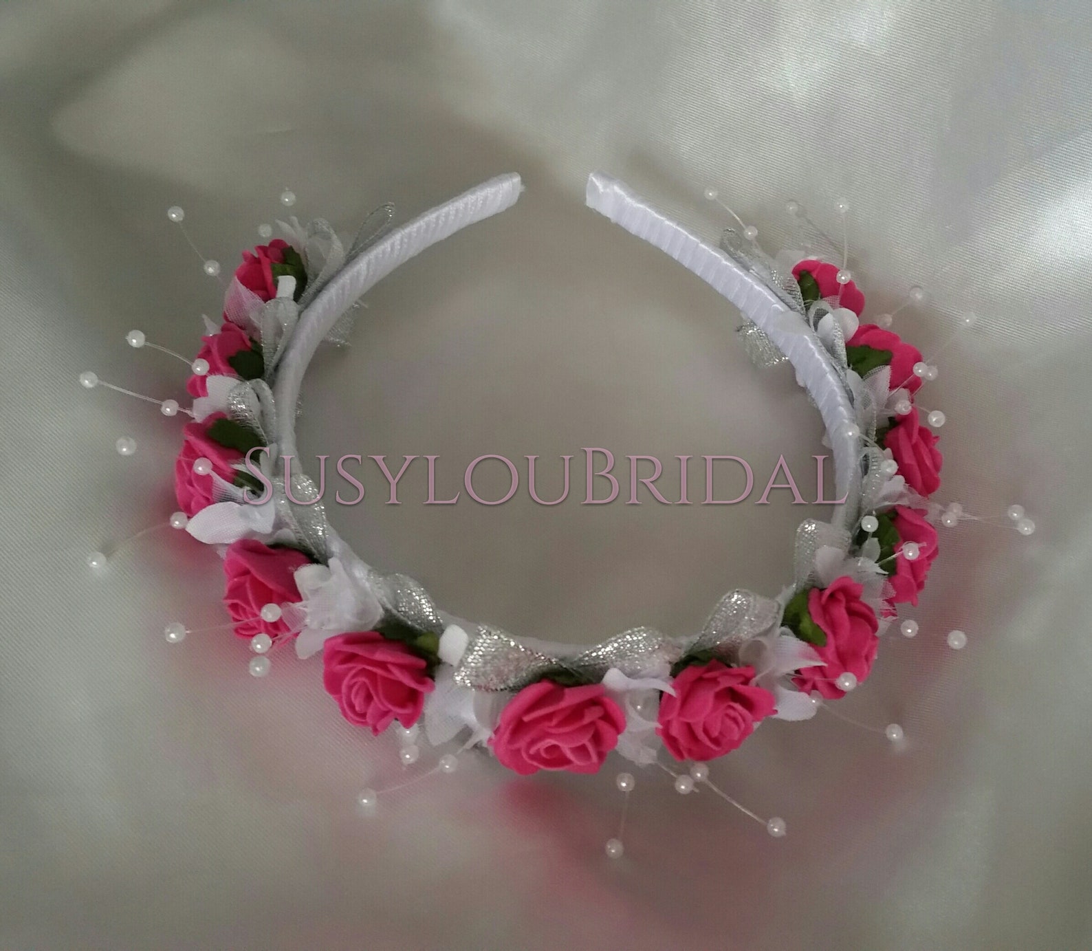 Bridesmaids Or Flower Girl Alice Bands In Various Styles And | Etsy