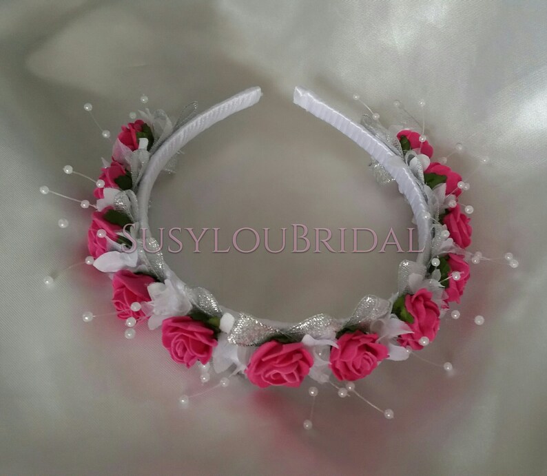 Bridesmaids Or Flower Girl Alice Bands In Various Styles And | Etsy