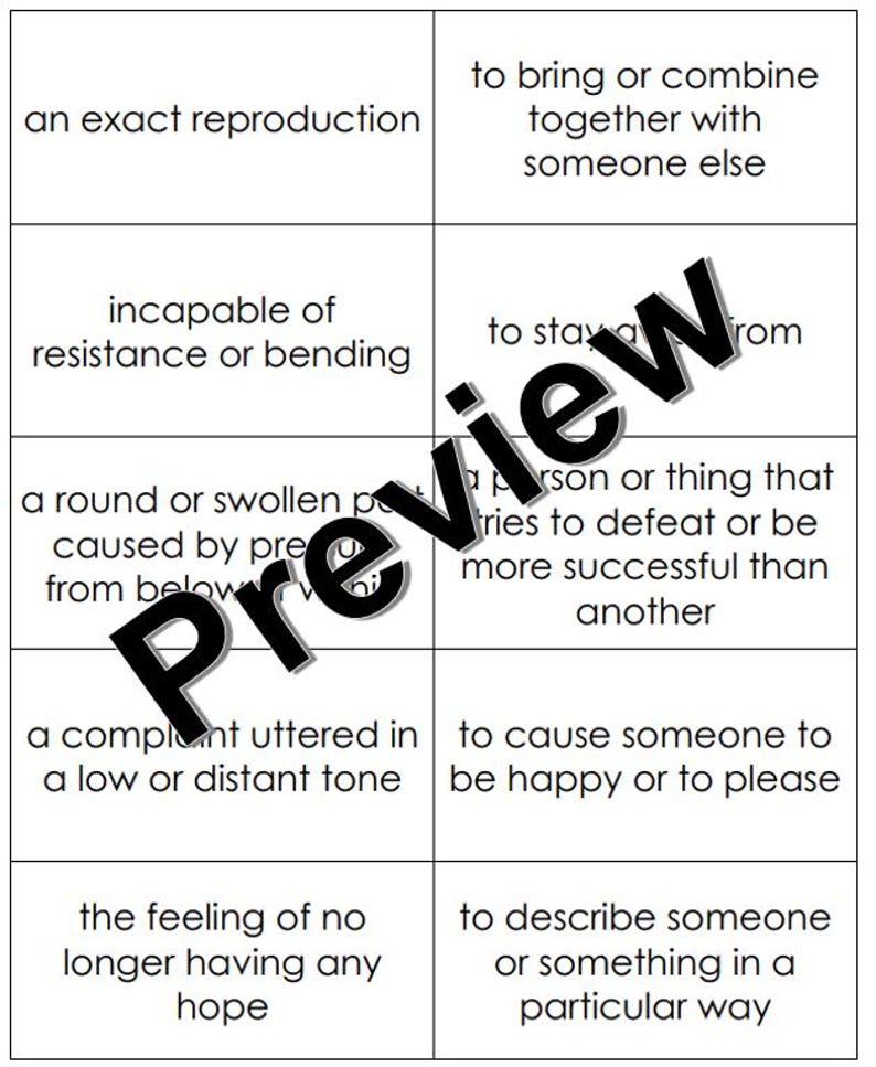 5th Grade Vocabulary Digital Download Literacy Center Elementary ...