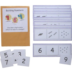 Educational Math Center Resource Game Building Numbers Place Value ...