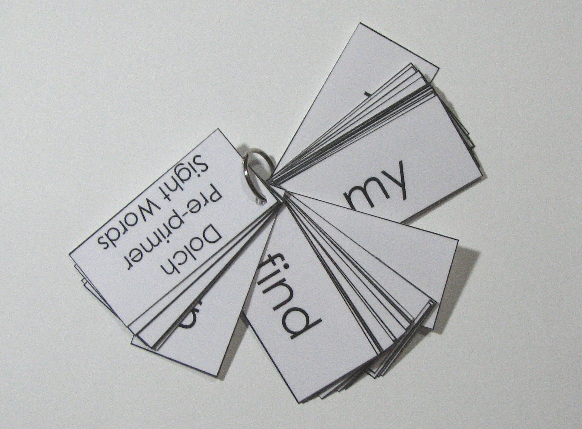 Educational Resource Dolch Pre-primer Sight Word Flashcard With ...