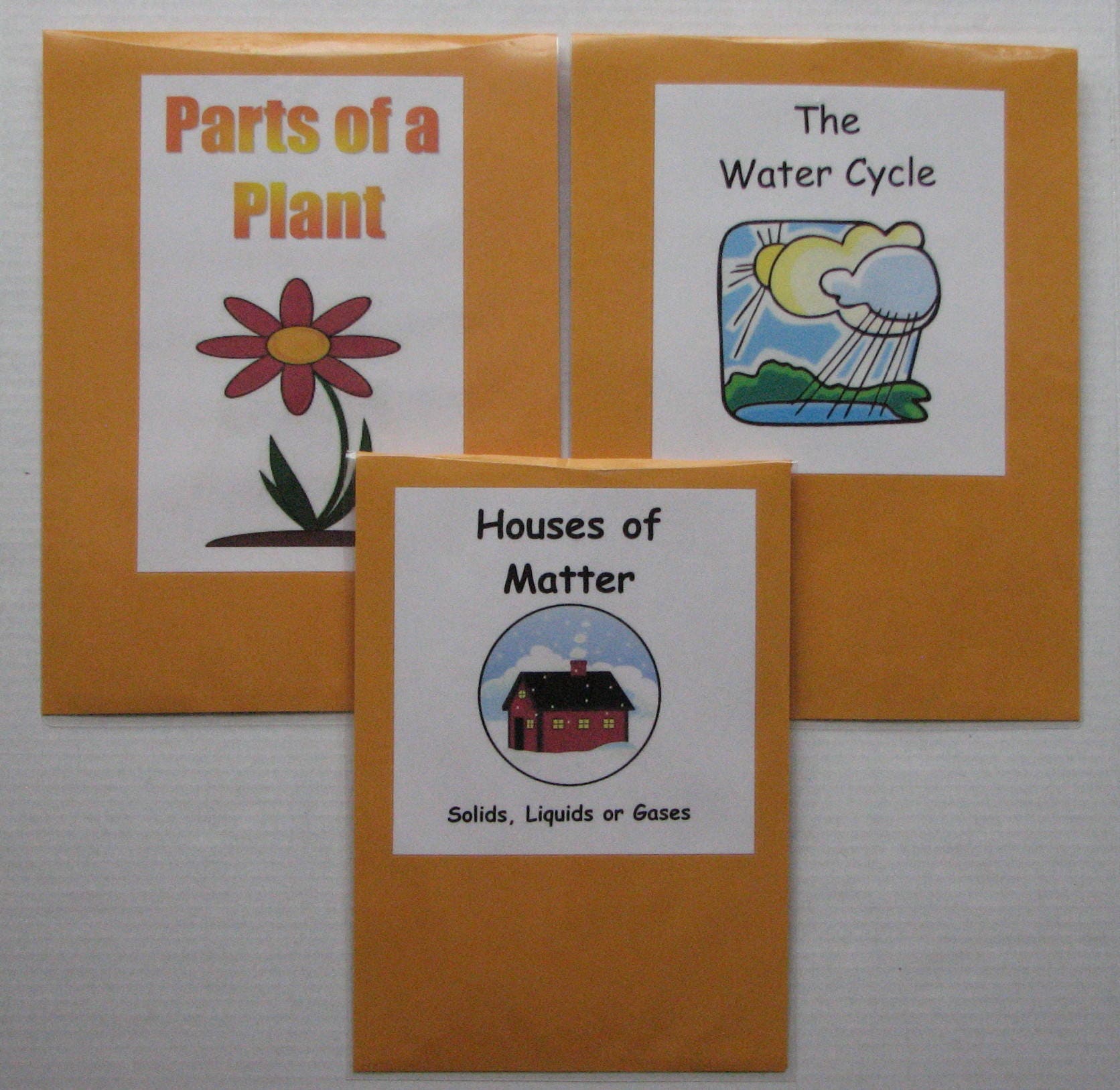 3 Science Activity Centers Educational Learning Games Matter, the Water ...