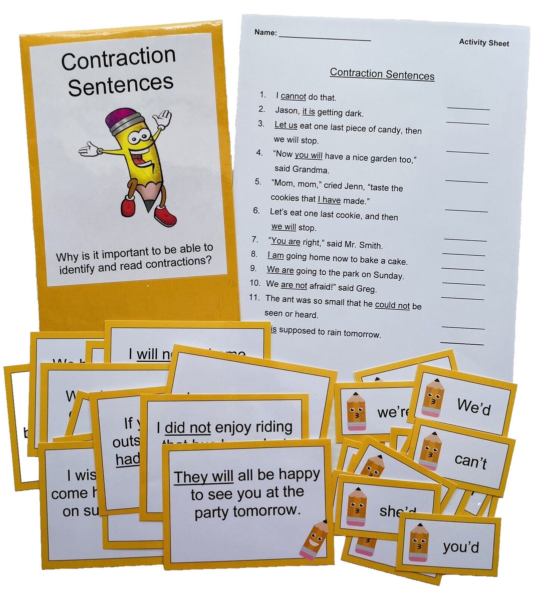 Teacher Made Literacy Center Educational Learning Resource Game ...