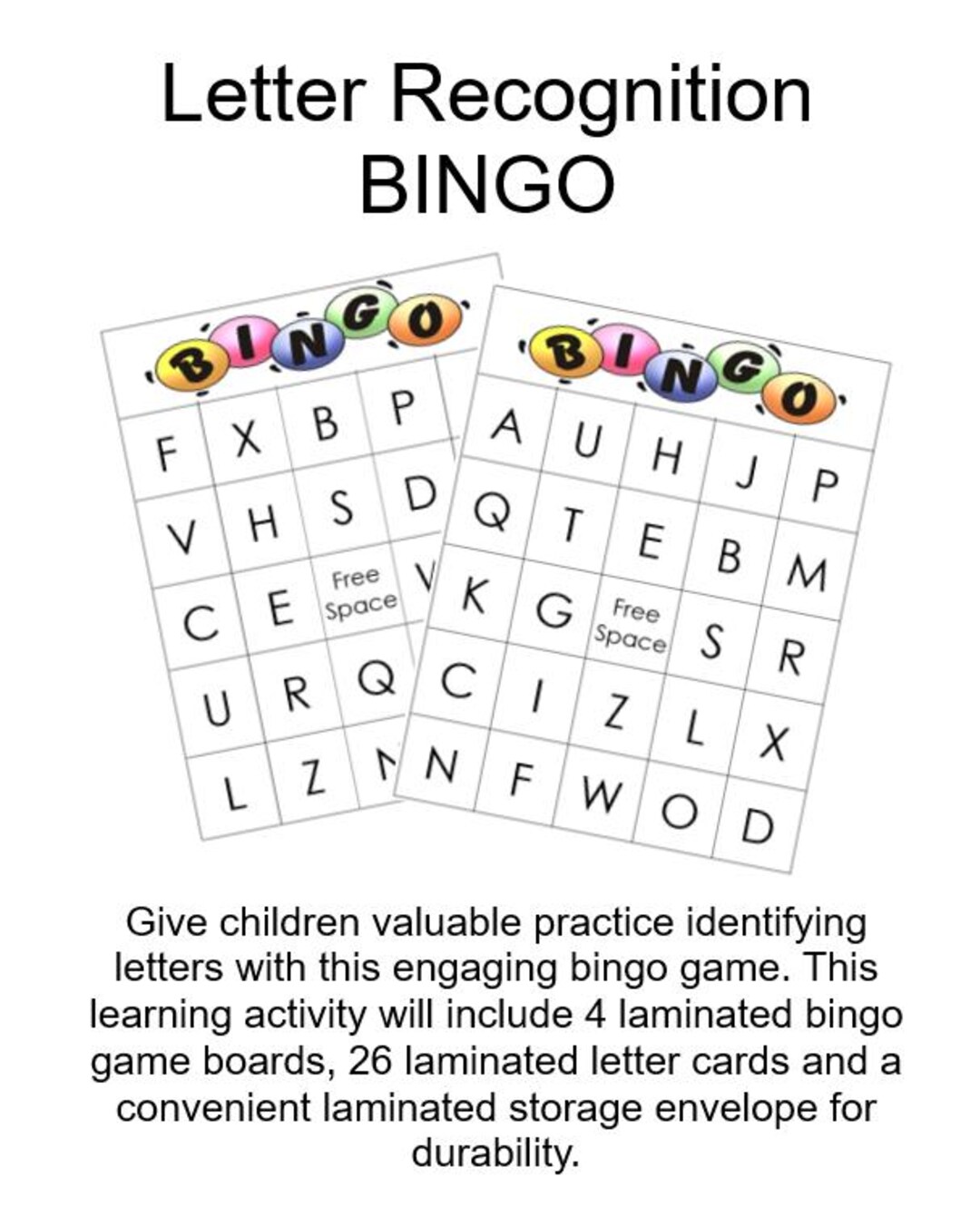 Educational Literacy Center Learning Resource Game Letter Recognition ...