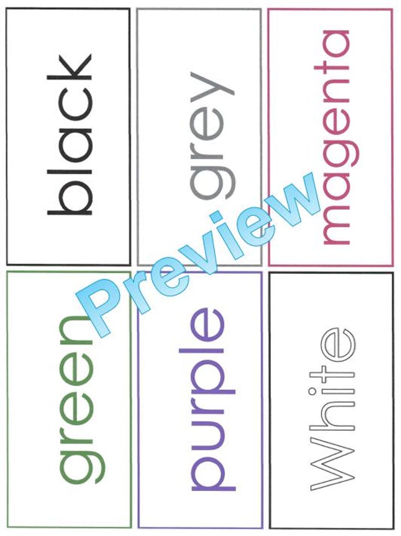 Color Words Flashcards Digital Download Teacher Made Classroom ...