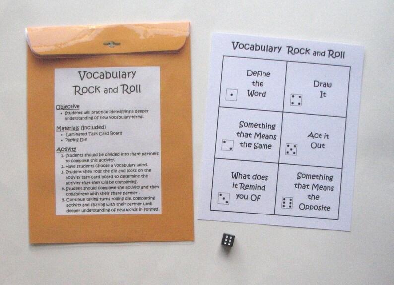 Educational Literacy Center Learning Resource Activity Game Vocabulary ...