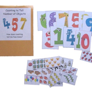 Educational Math Learning Resource Center Game Counting - Etsy