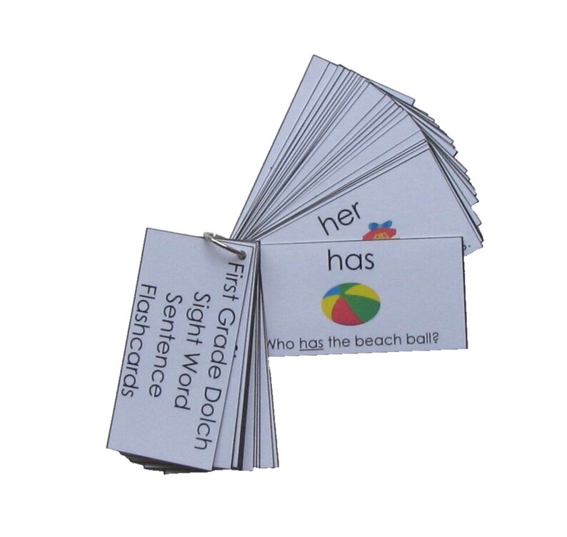 Educational Learning Resource Dolch First Grade Sight Word Sentences ...