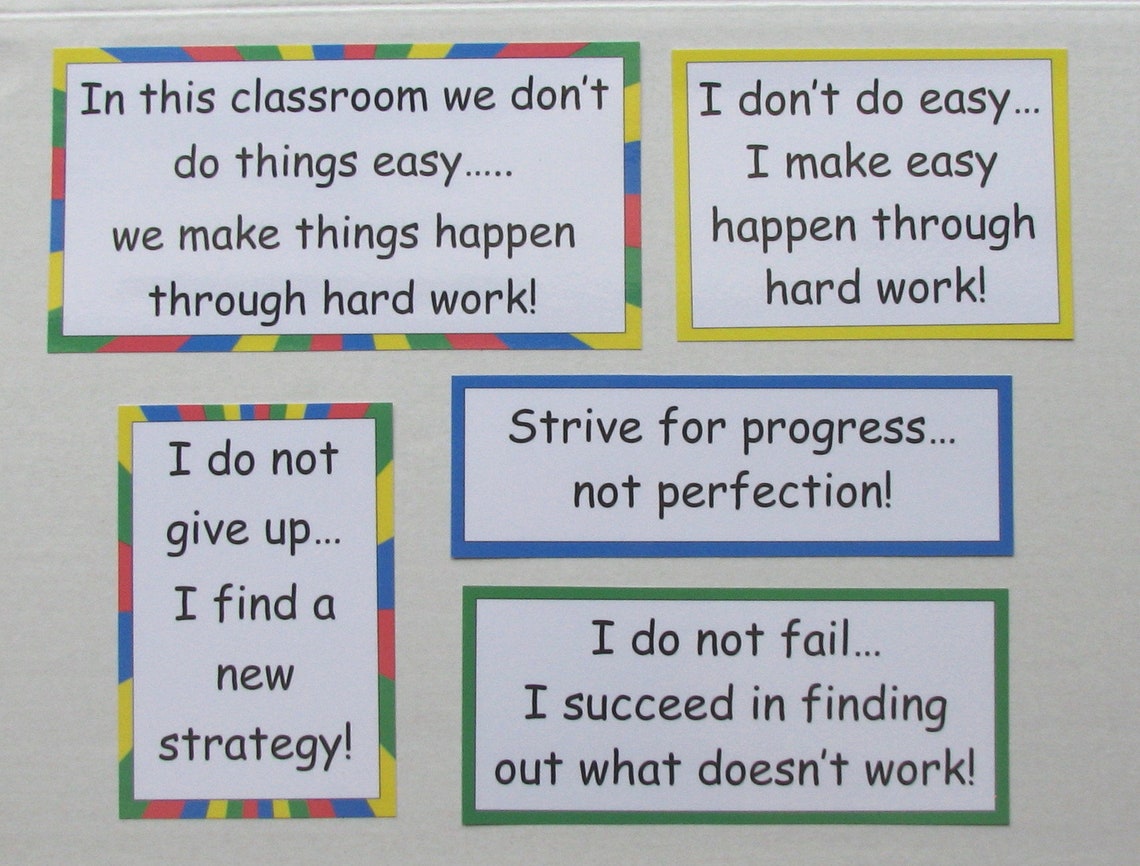 12 Educational Resource Growth Mindset Anchor Chart Bullentin Board ...