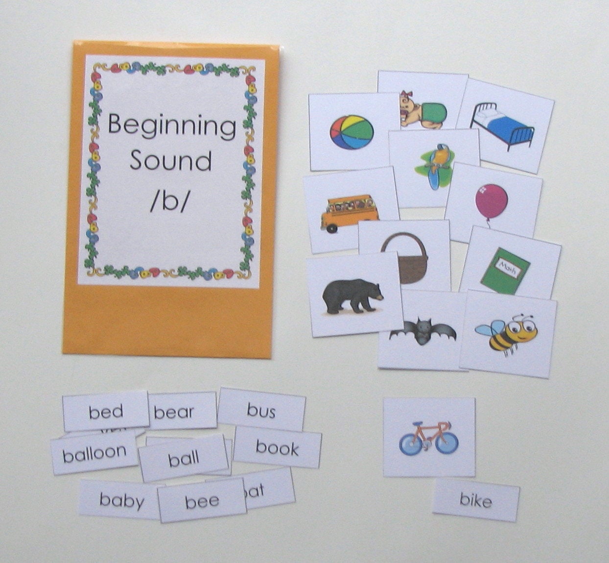 26 Teacher Made Phonics Center Learning Resource Games Beginning Sounds ...