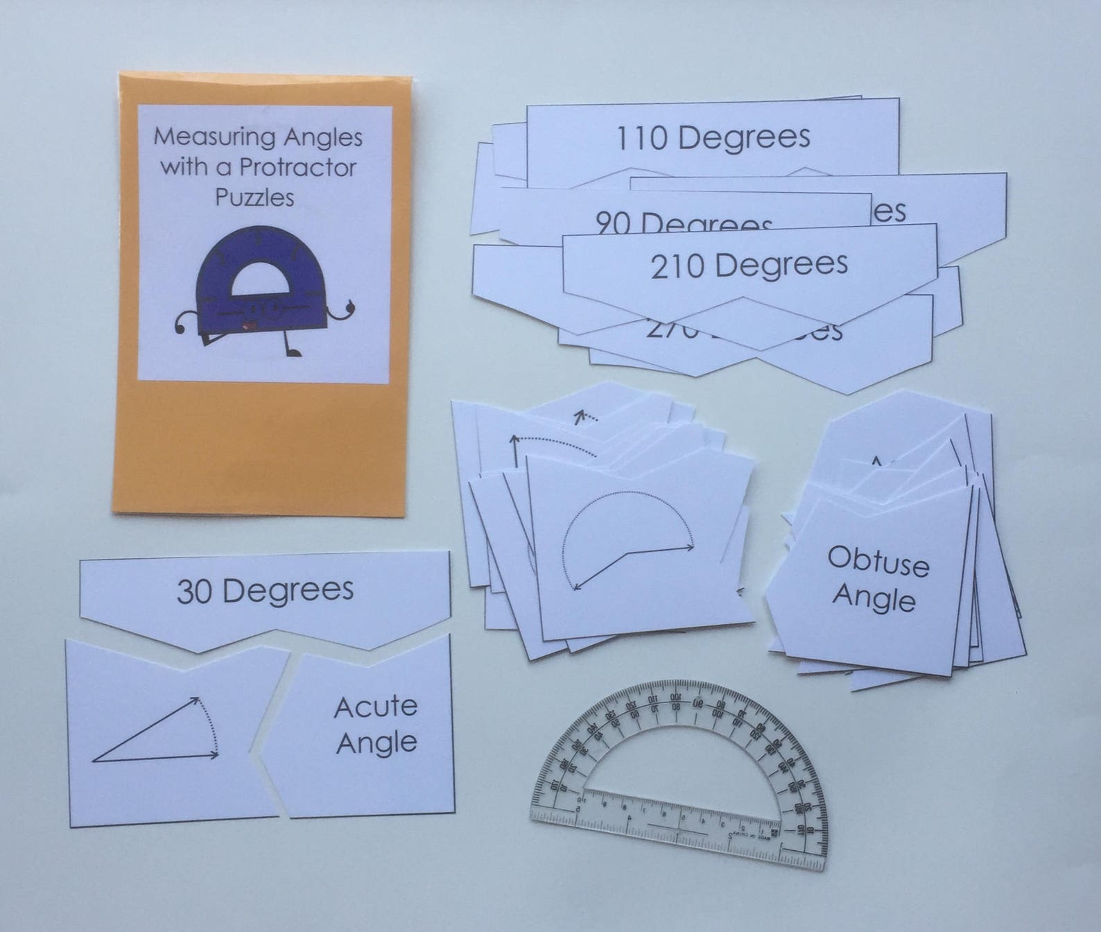 Educational Math Center Resource Game Measuring Angles With Protractor ...