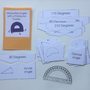 Educational Math Center Resource Game Measuring Angles With Protractor ...