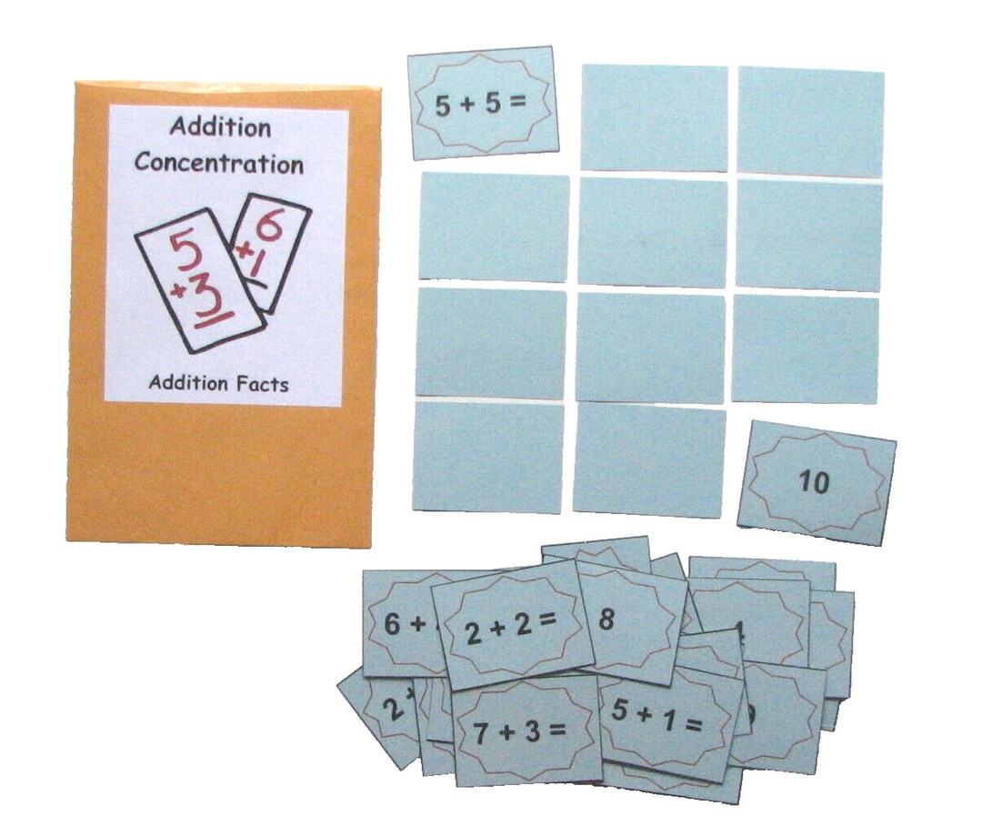 Teacher Made Math Learning Center Educational Resource Game Addition ...