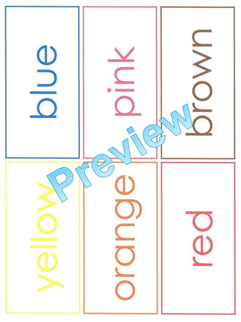 Color Words Flashcards Digital Download Teacher Made Classroom ...