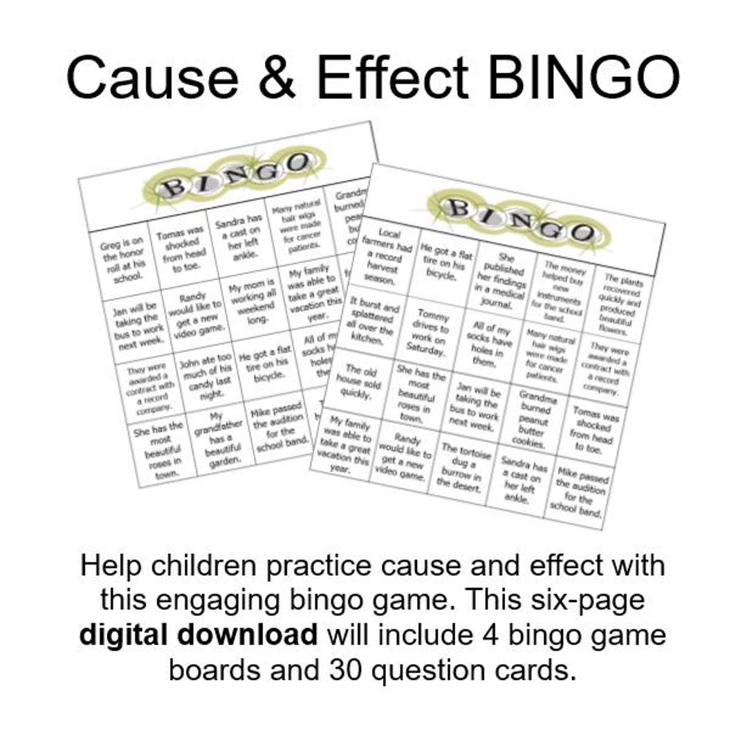 Cause & Effect Digital Download Literacy Activity Teacher Made Learning ...