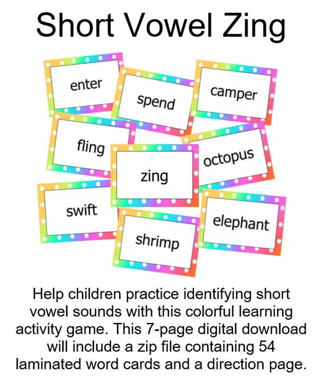 Identifying Short Vowel Sounds Digital Download Teacher Made Phonics ...