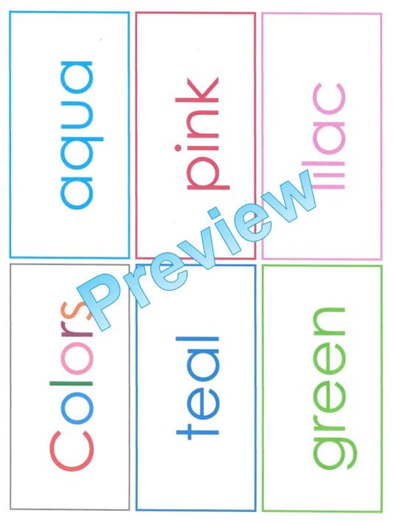 Color Words Flashcards Digital Download Teacher Made Classroom ...