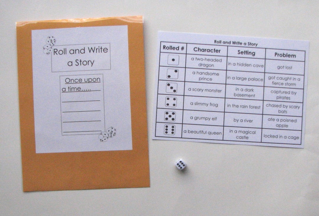 Educational Writing Center Activity Learning Resource Game Roll and ...