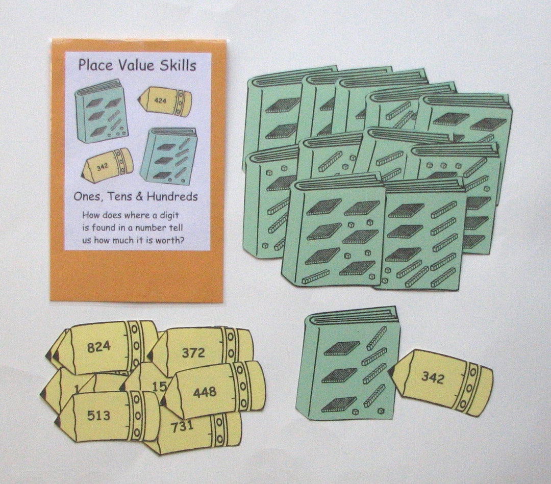 Teacher Made Math Center Resource Game Place Value Match Ones, Tens ...