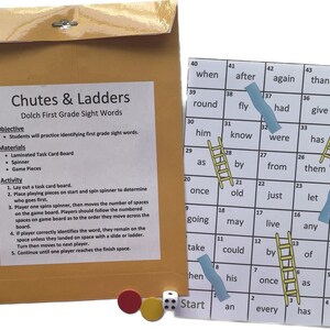 Teacher Created Activity Game Dolch First Grade Sight Word - Etsy