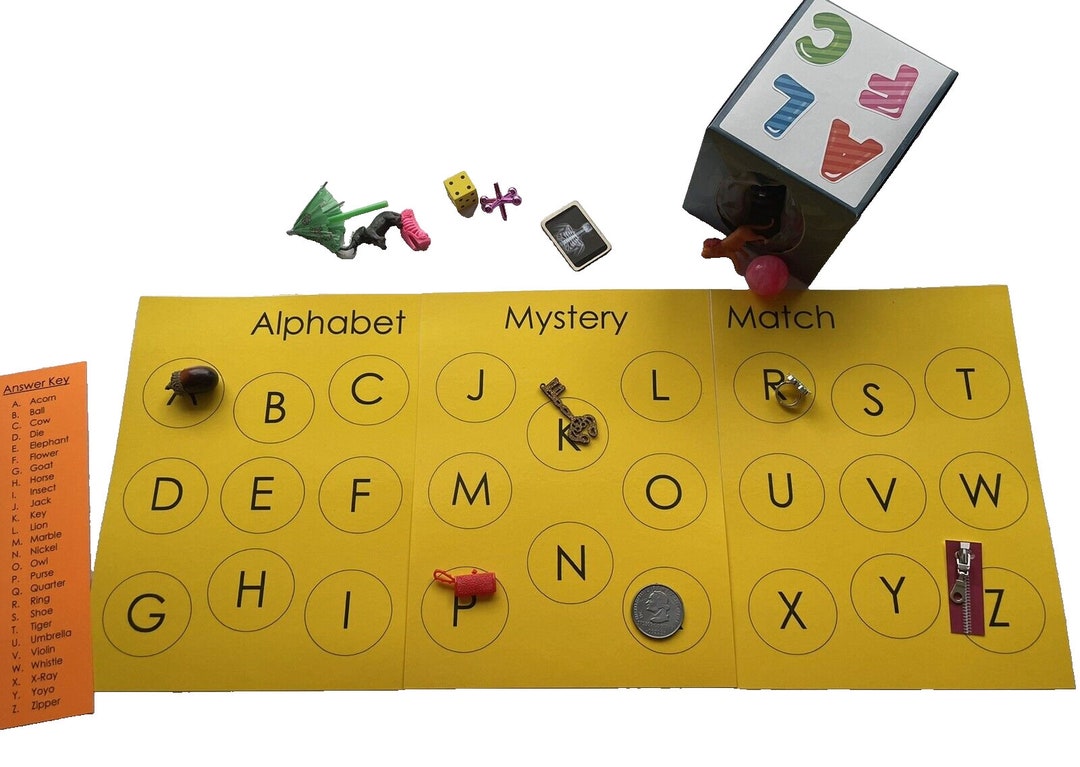 Teacher Made Elementary Learning Activity Game Alphabet Match Beginning ...