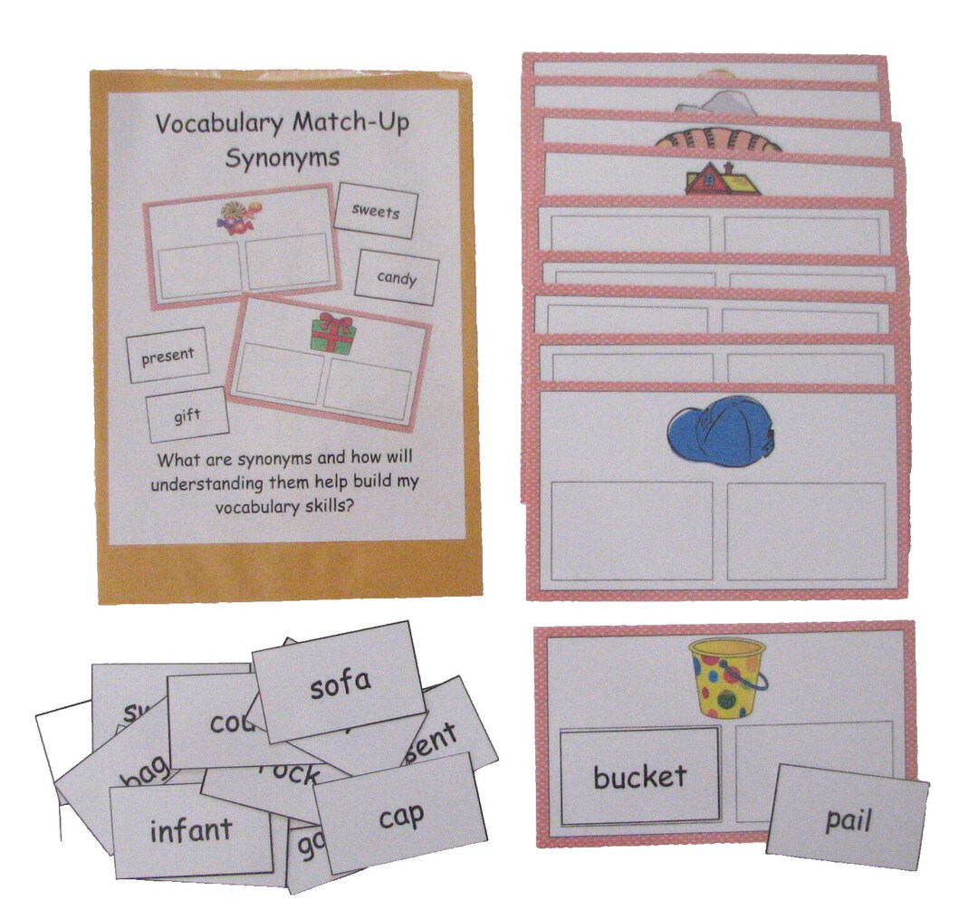Teacher Made Vocabulary Activity Center Educational Learning Resource ...
