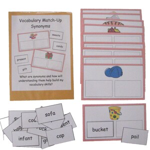 Teacher Made Vocabulary Activity Center Educational Learning Resource ...