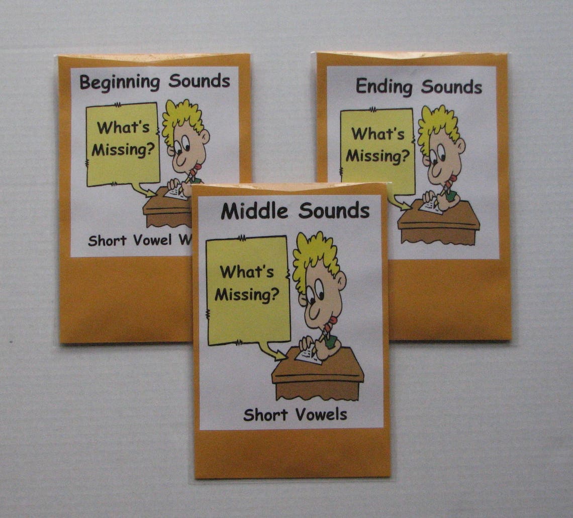 3 Teacher Made Literacy Centers Educational Learning Games - Etsy