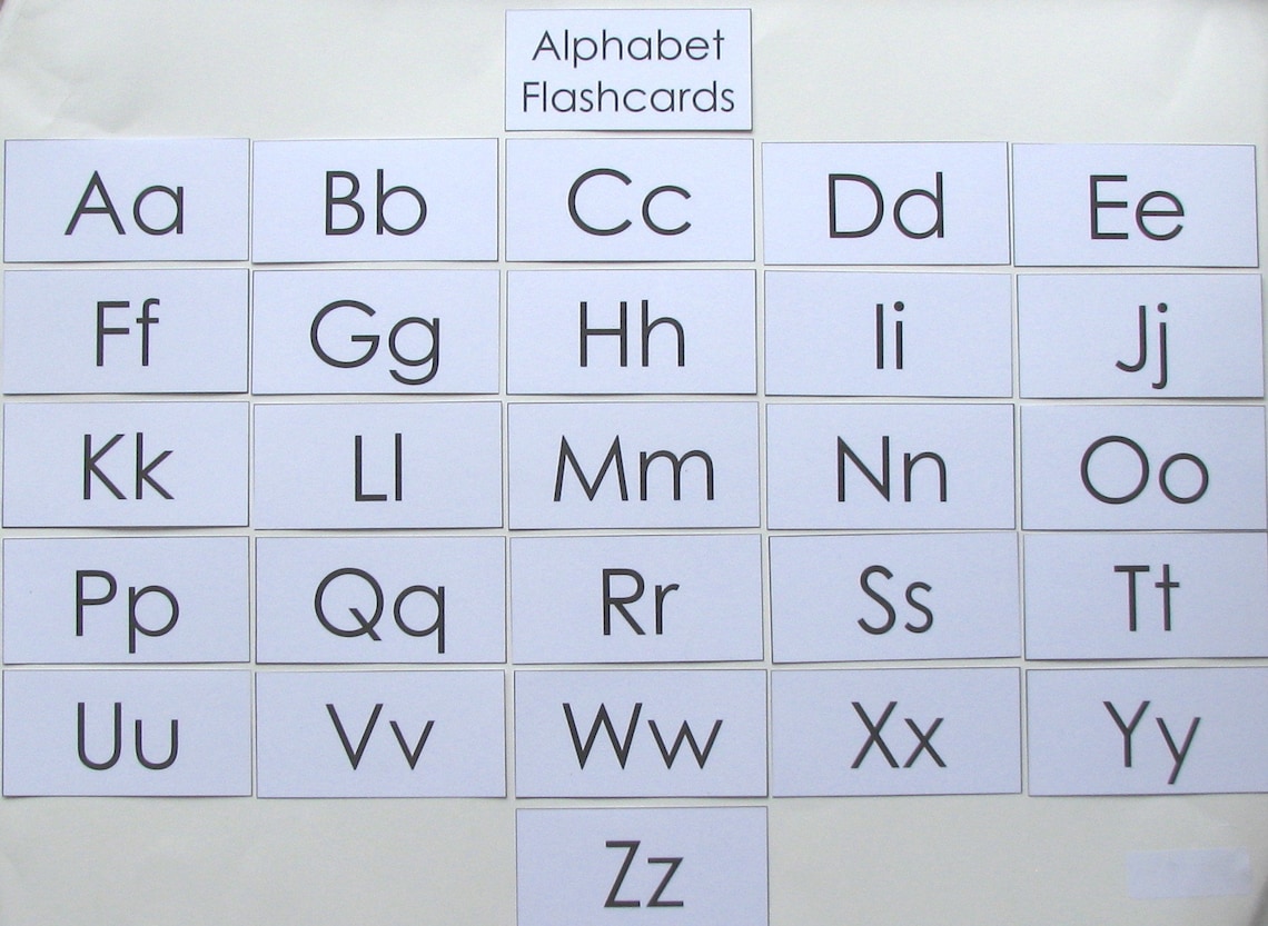 Teacher Made Literacy Learning Resource Alphabet Flashcards - Etsy